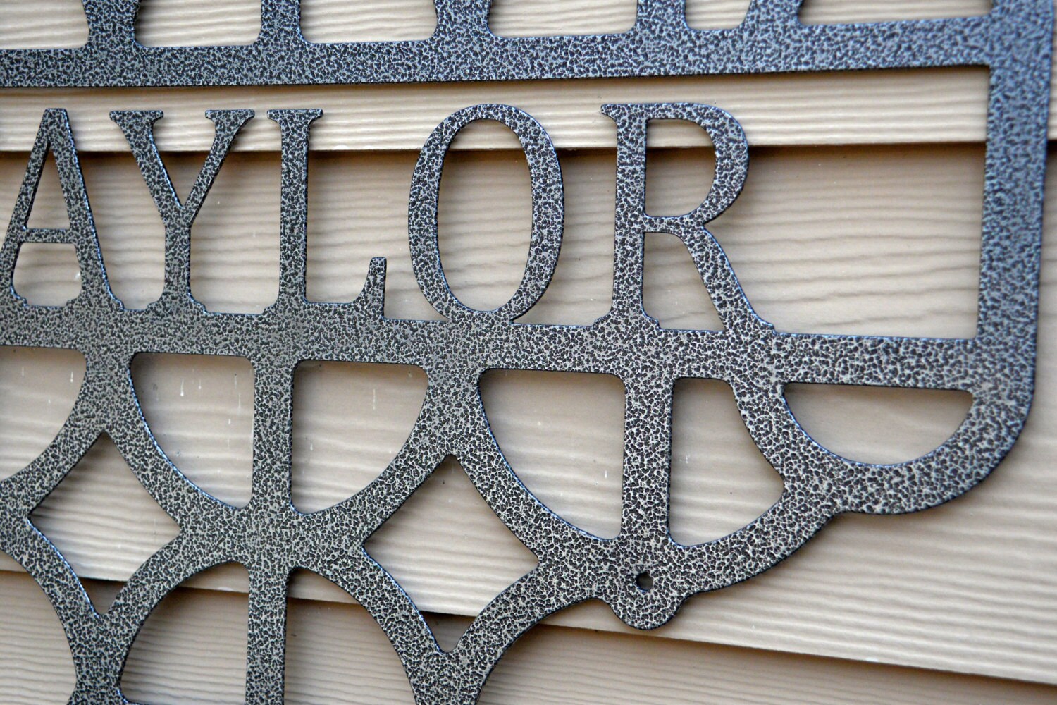 Metal Wall Art Custom Metal Monogram Wall Art | Etsy