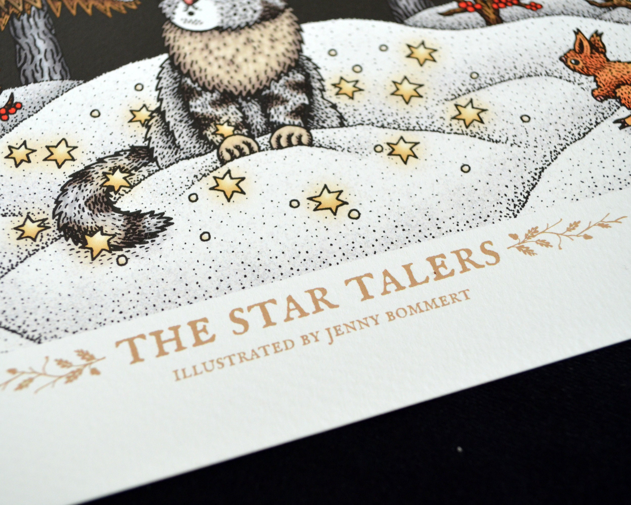 Star Talers Art Print Fairy Tale Illustration Squirrel - Etsy