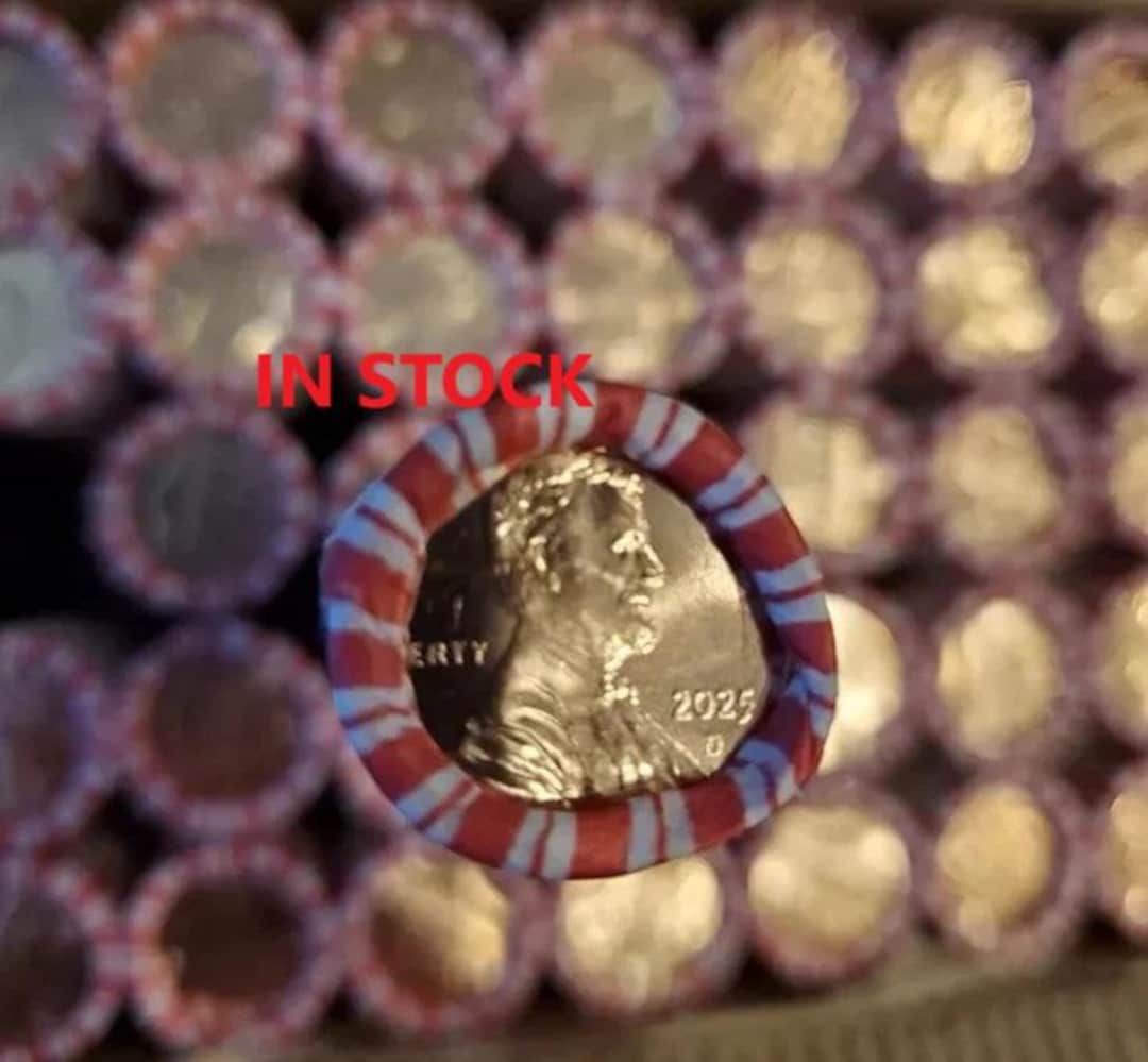 2025 PENNY ROLL - 2025 D Lincoln Penny Roll - 2025 D Penny Roll - 2024 ...