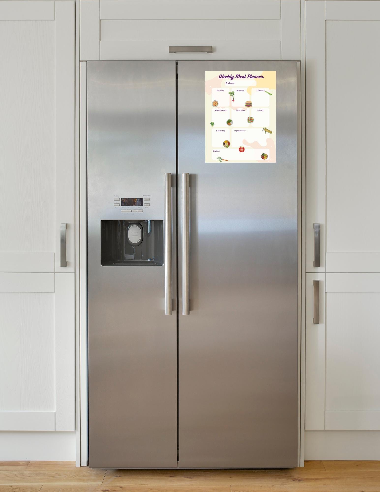 Weekly Meal Planner Etsy