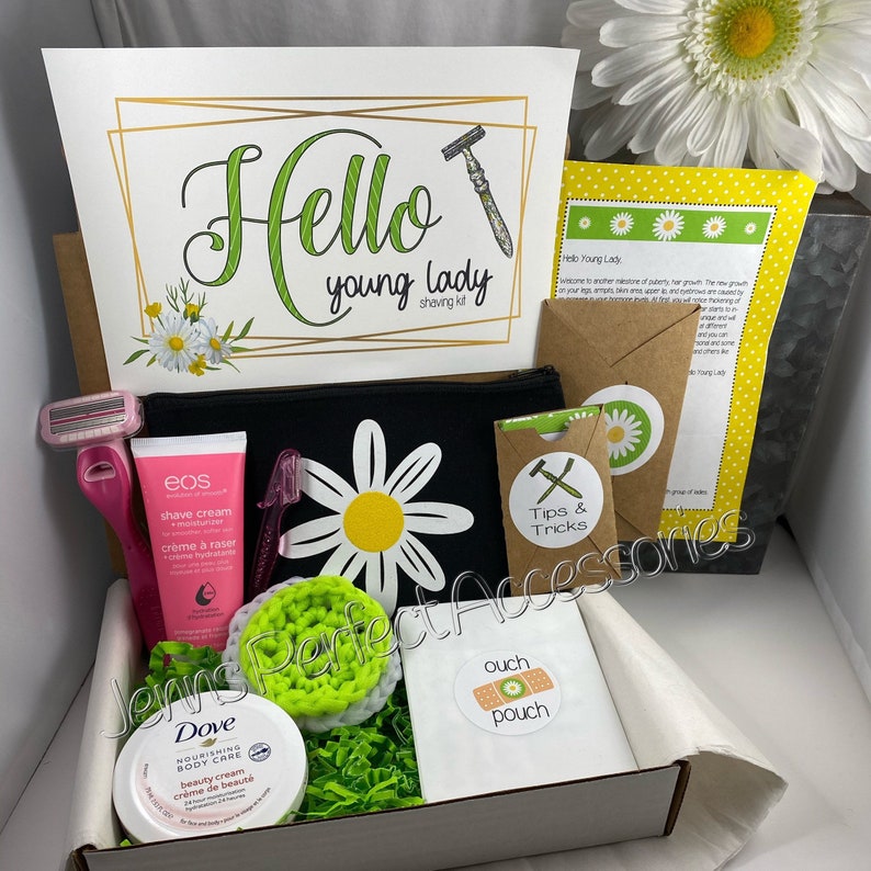 First Shave Kit for Girls Hello Young Lady Shaving Kit First | Etsy