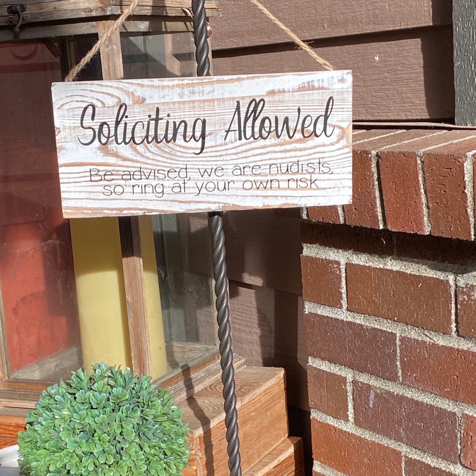 Funny Solicitation Sign Funny Front Door Sign Porch Sign - Etsy