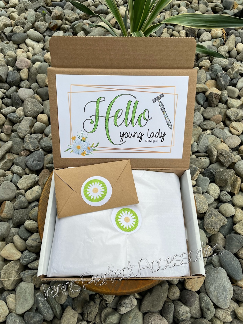 First Shave Kit for Girls, Hello Young Lady Shaving Kit, Shaving Legs ...