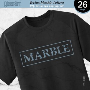 Vector Marble Alphabet, Vector Marble Letters, Marble Pattern, Ai, Eps ...
