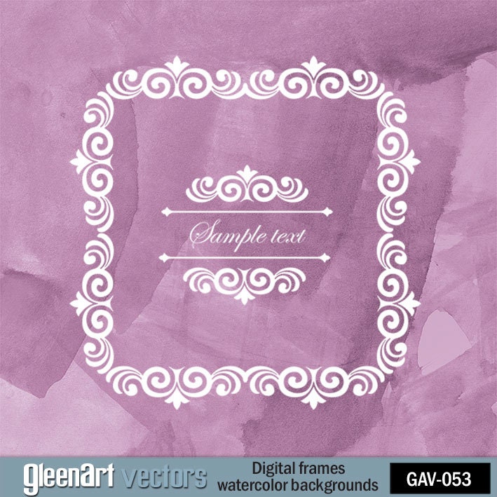 16 White Swirl Digital Frames Floral Frame Clipart Set of Flourish ...