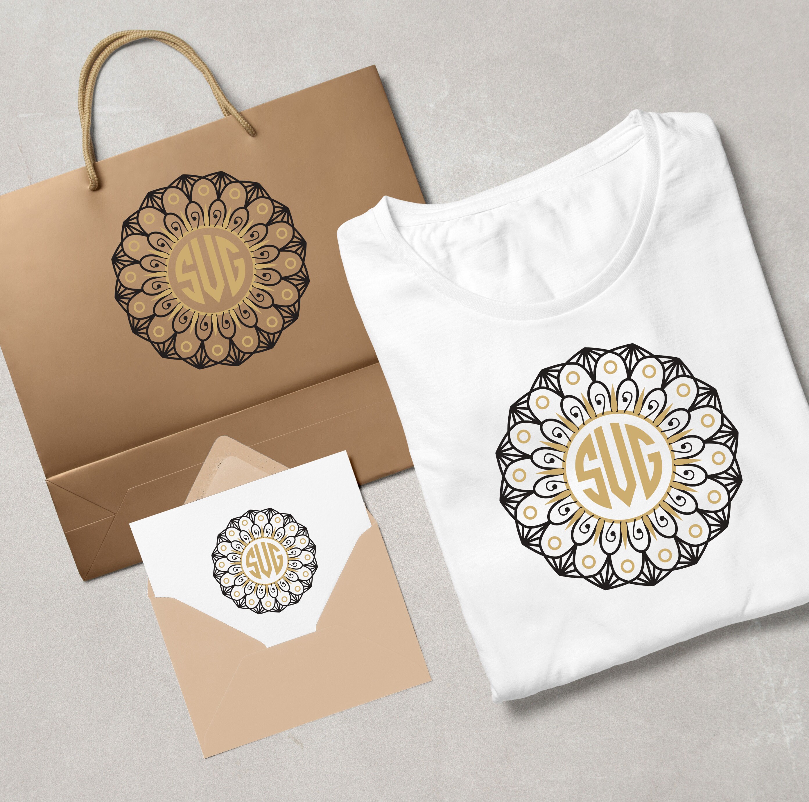 Manadala Monogram Frames, Mandala Svg, Circle Monogram Frame Svg ...