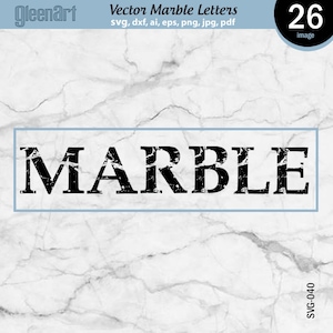 Vector Marble Alphabet, Vector Marble Letters, Marble Pattern, Ai, Eps ...