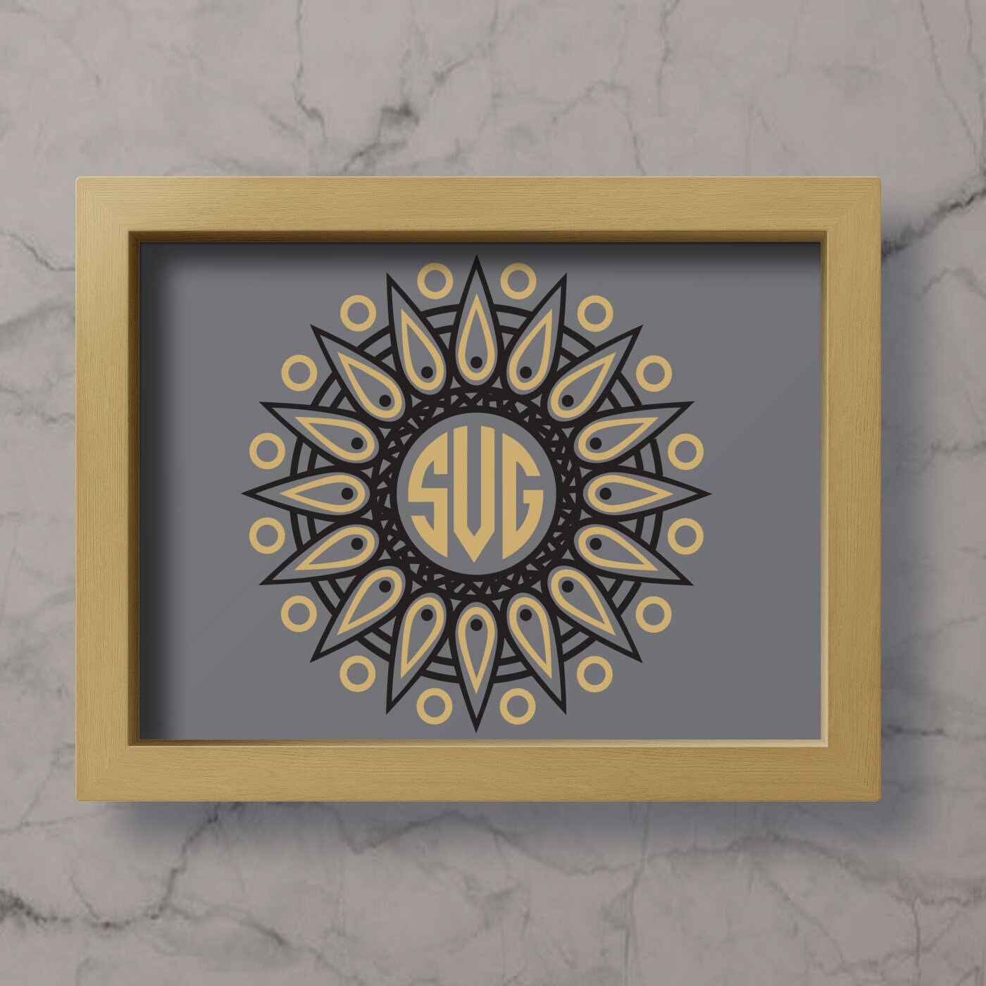 Manadala Monogram Frames, Mandala Svg, Circle Monogram Frame Svg ...