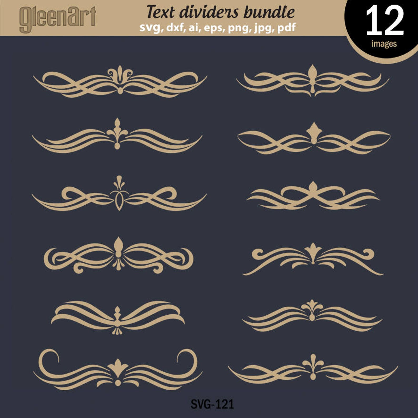 SALE Text Tails Svg Commercial Use Text Dividers Svg Swoosh - Etsy