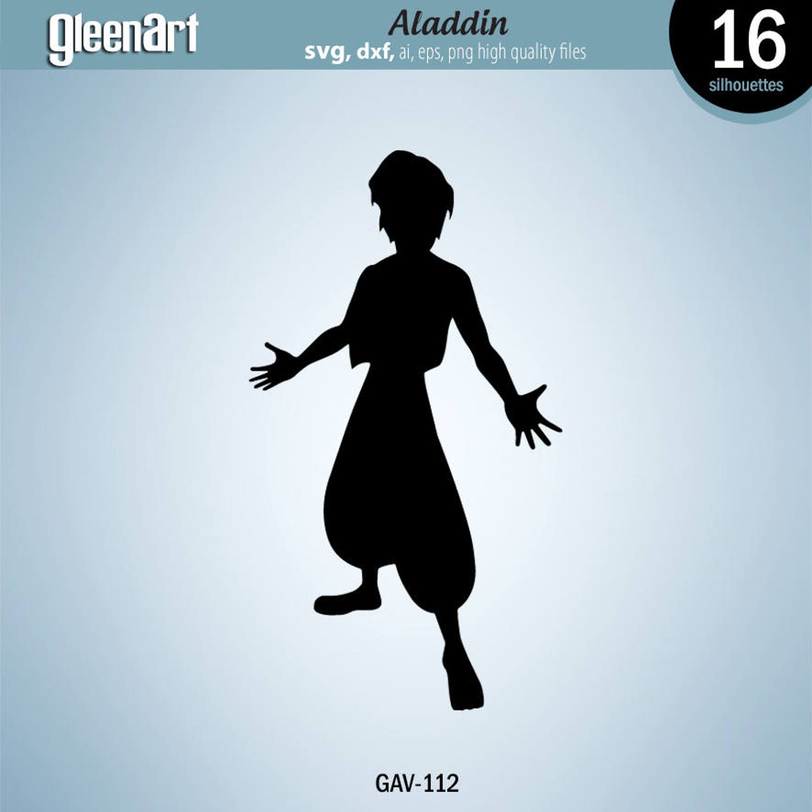 Aladdin svg Aladdin Silhouettes Digital Svg Clipart Clipart | Etsy