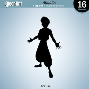 Aladdin Svg, Aladdin Silhouettes, Digital Svg Clipart, Clipart Design ...