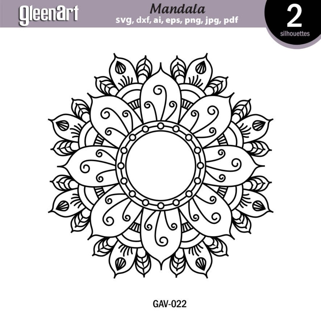 Mandala, Digital Mandala Decoration, SVG, Yoga Mandala, Wallpaper ...