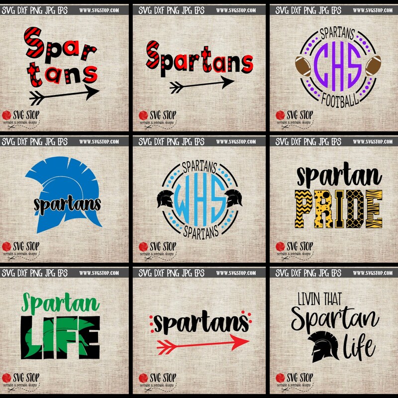Spartan Monogram - Etsy
