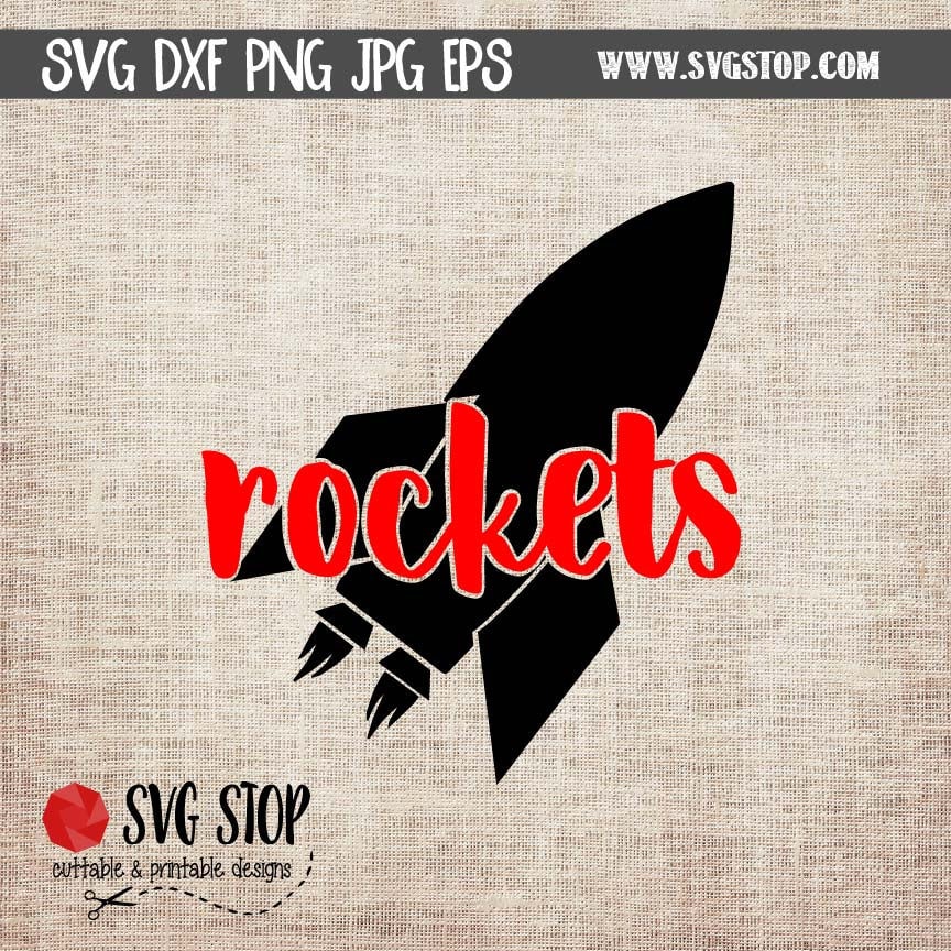 Rockets Mascot Mini Bundle - SVG, DXF, PNG, Jpg, Eps - Clip Art Cut ...