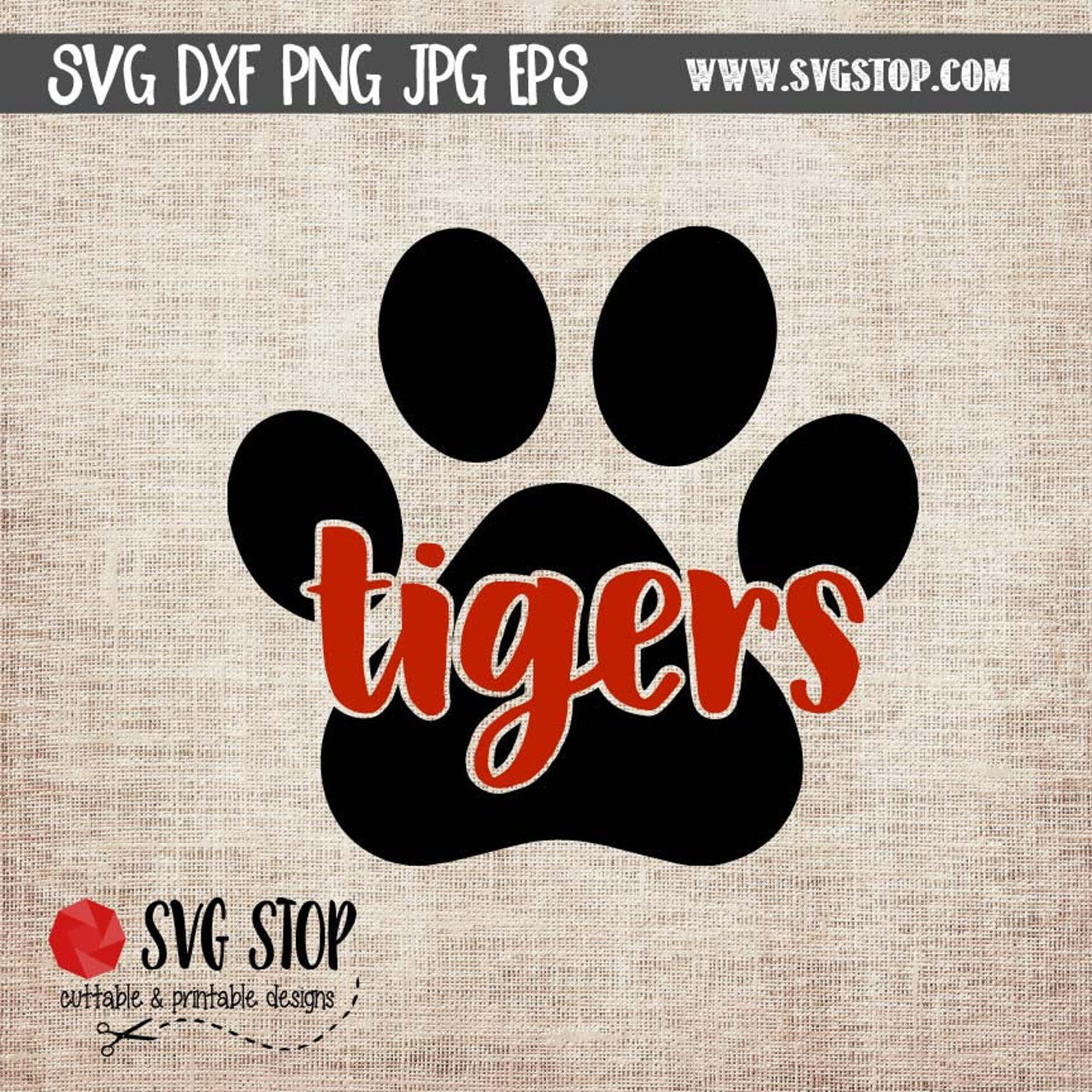 Tiger Mascot Mini Bundle SVG DXF PNG Jpg Eps Clip Art | Etsy