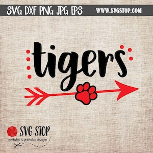 Tiger Arrow Design SVG DXF PNG Jpg Eps Clip Art Cut | Etsy