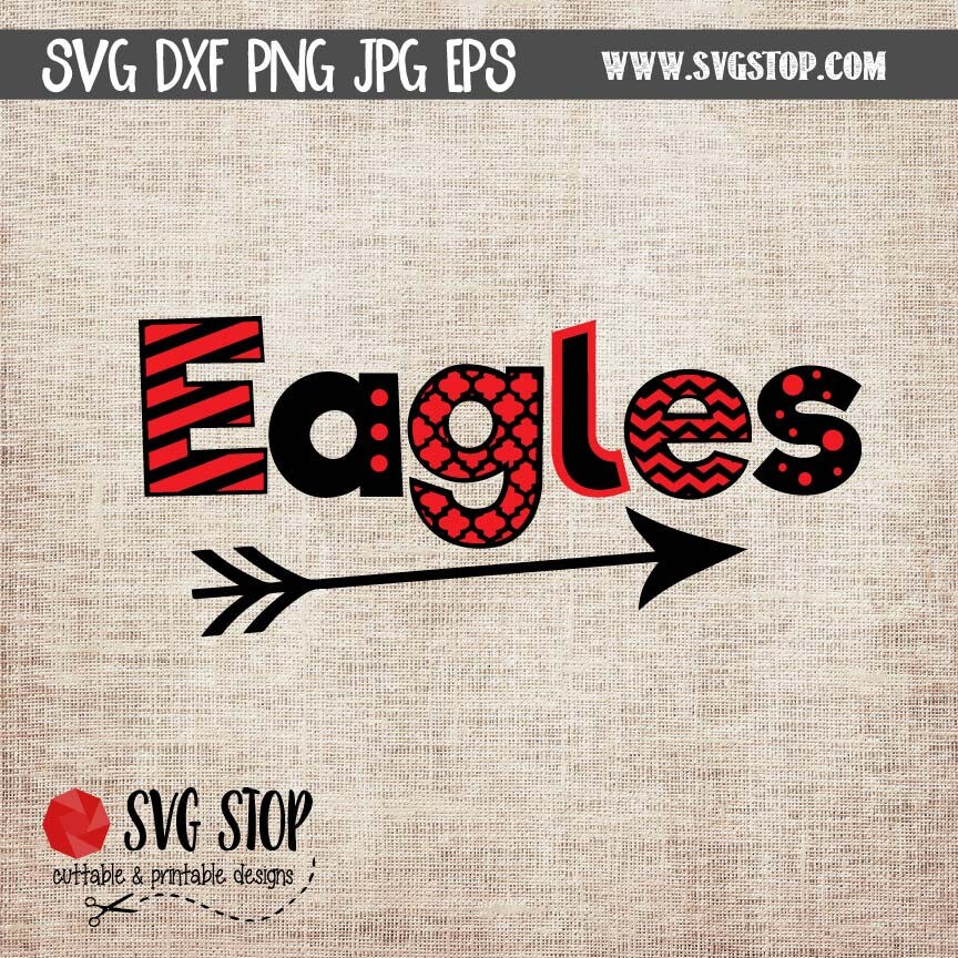 Eagle Mascot Mini Bundle - SVG, DXF, PNG, Jpg, Eps - Clipart Cut File ...