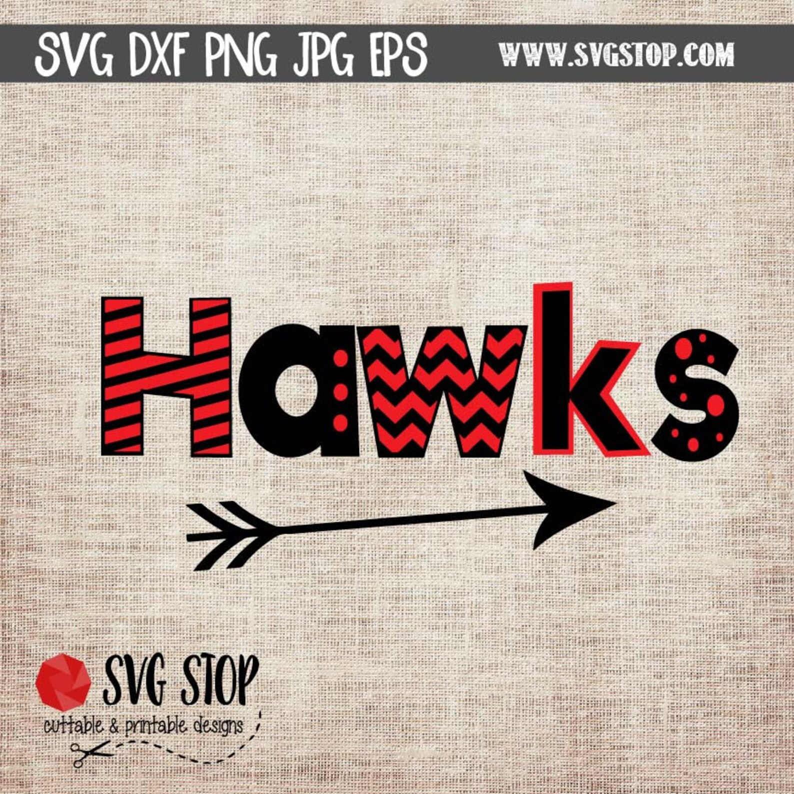 Hawks Mascot Mini Bundle - SVG, DXF, PNG, Jpg, Eps - Clip Art Cut File ...
