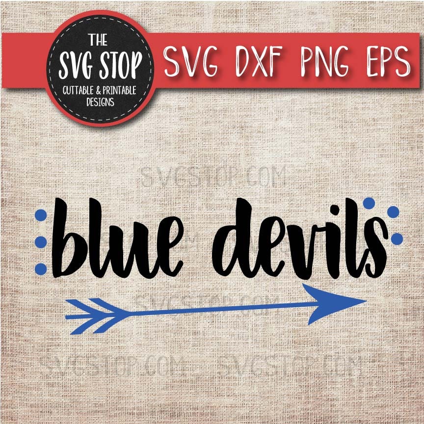Blue Devils Mascot Bundle - SVG, DXF, PNG Jpg Eps - Clip Art Cut File ...
