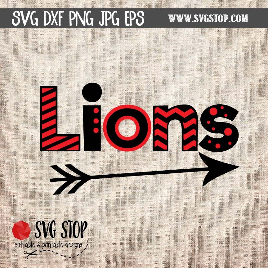 Lions Mascot Mini Bundle SVG DXF PNG Jpg Eps Clip Art | Etsy