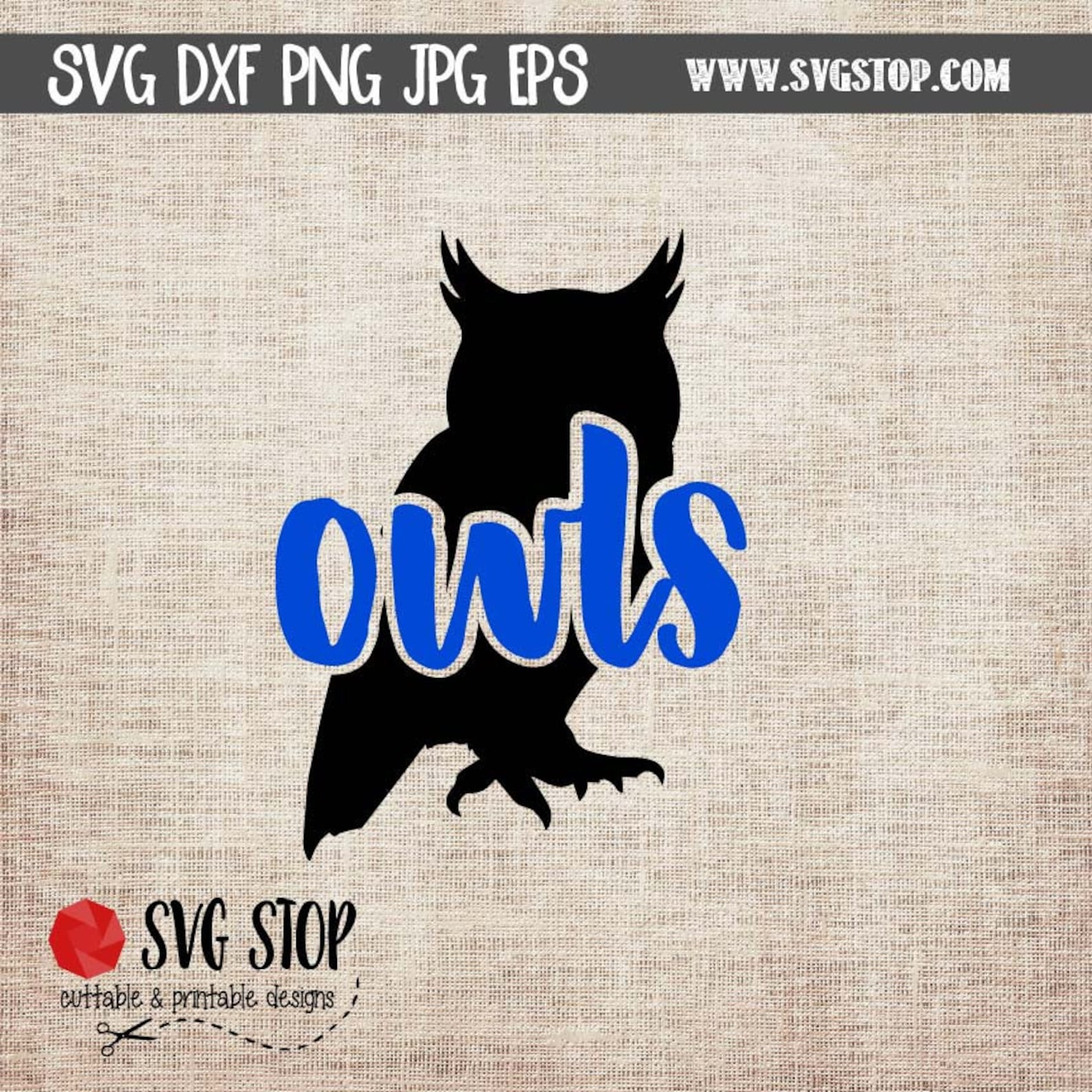 Owls Mascot Mini Bundle SVG DXF PNG Jpg Eps Clip Art Cut - Etsy