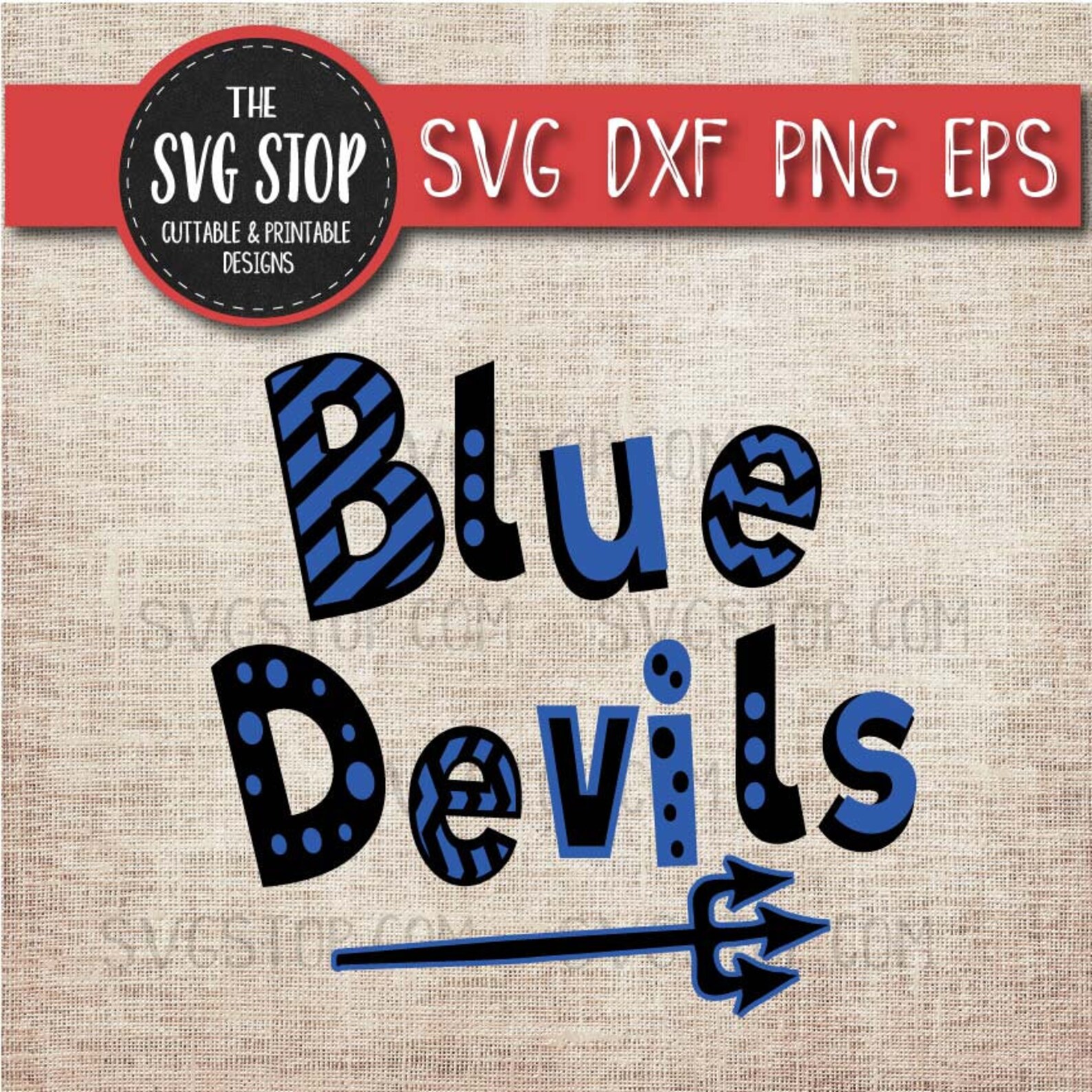 Blue Devils Mascot Bundle - SVG, DXF, PNG Jpg Eps - Clip Art Cut File ...