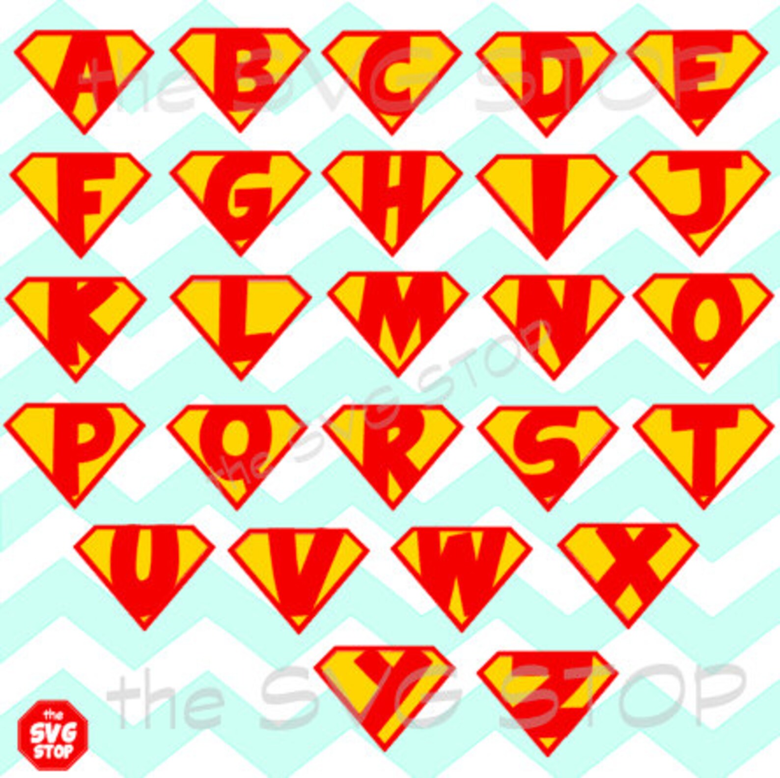 Superhero Alphabet Font 26 Letters and Frames SVG and Studio | Etsy