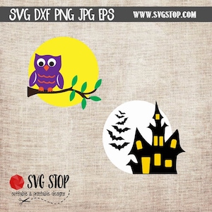 Halloween Graphics Bundle SVG DXF PNG Jpg Eps Cuttable and - Etsy