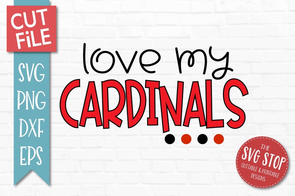 Cardinals Mascot Svg Dxf Png Eps School and Team Clipart - Etsy
