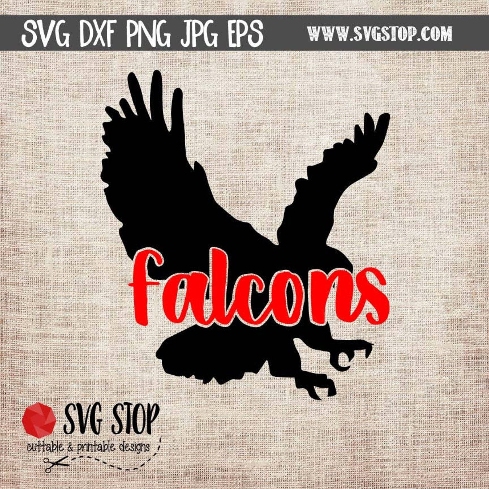 Falcon Mascot Mini Bundle SVG DXF PNG Jpg Eps Clip Art - Etsy