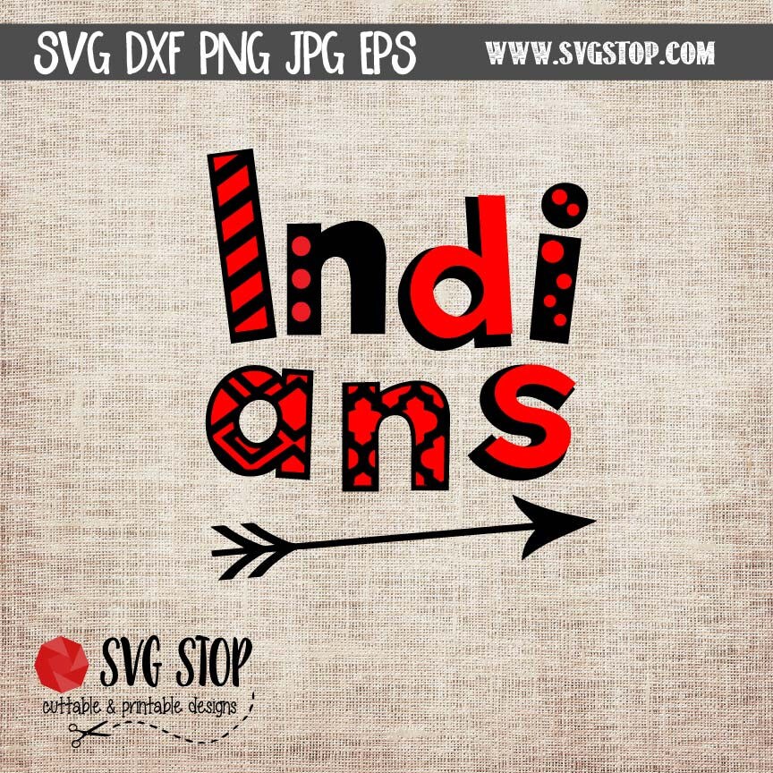 Indians Mascot Mini Bundle - SVG, DXF, PNG Jpg Eps - Clip Art Cut File ...