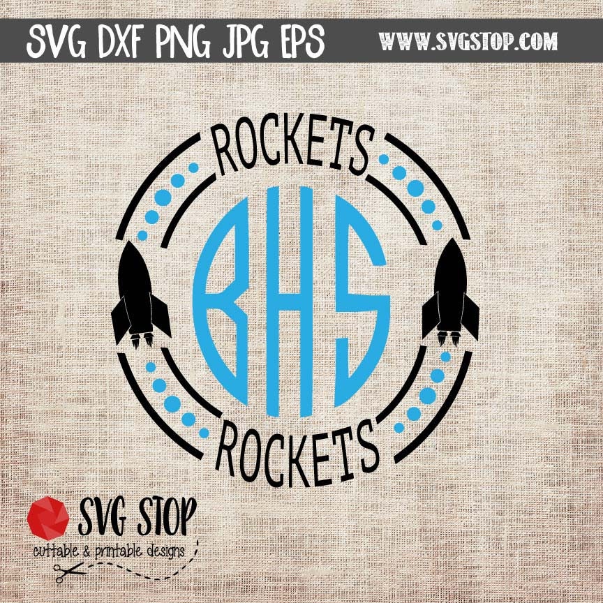 Rockets Mascot Mini Bundle - SVG, DXF, PNG, Jpg, Eps - Clip Art Cut ...