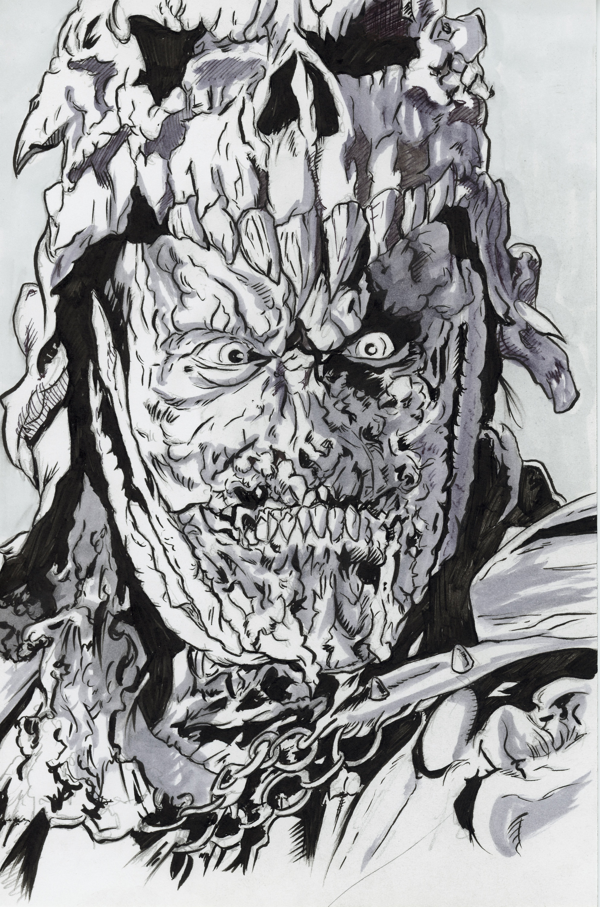 Army of Darkness Evil Ash Original Art Portrait Hand Drawn - Etsy