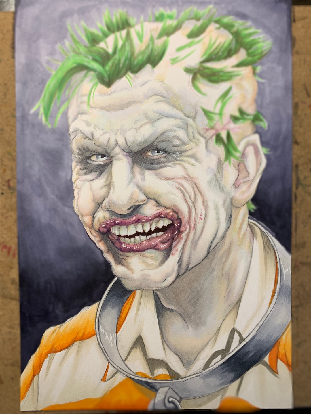 The Batman Barry Koeghan Joker Original Portrait Marker Illustration - Etsy