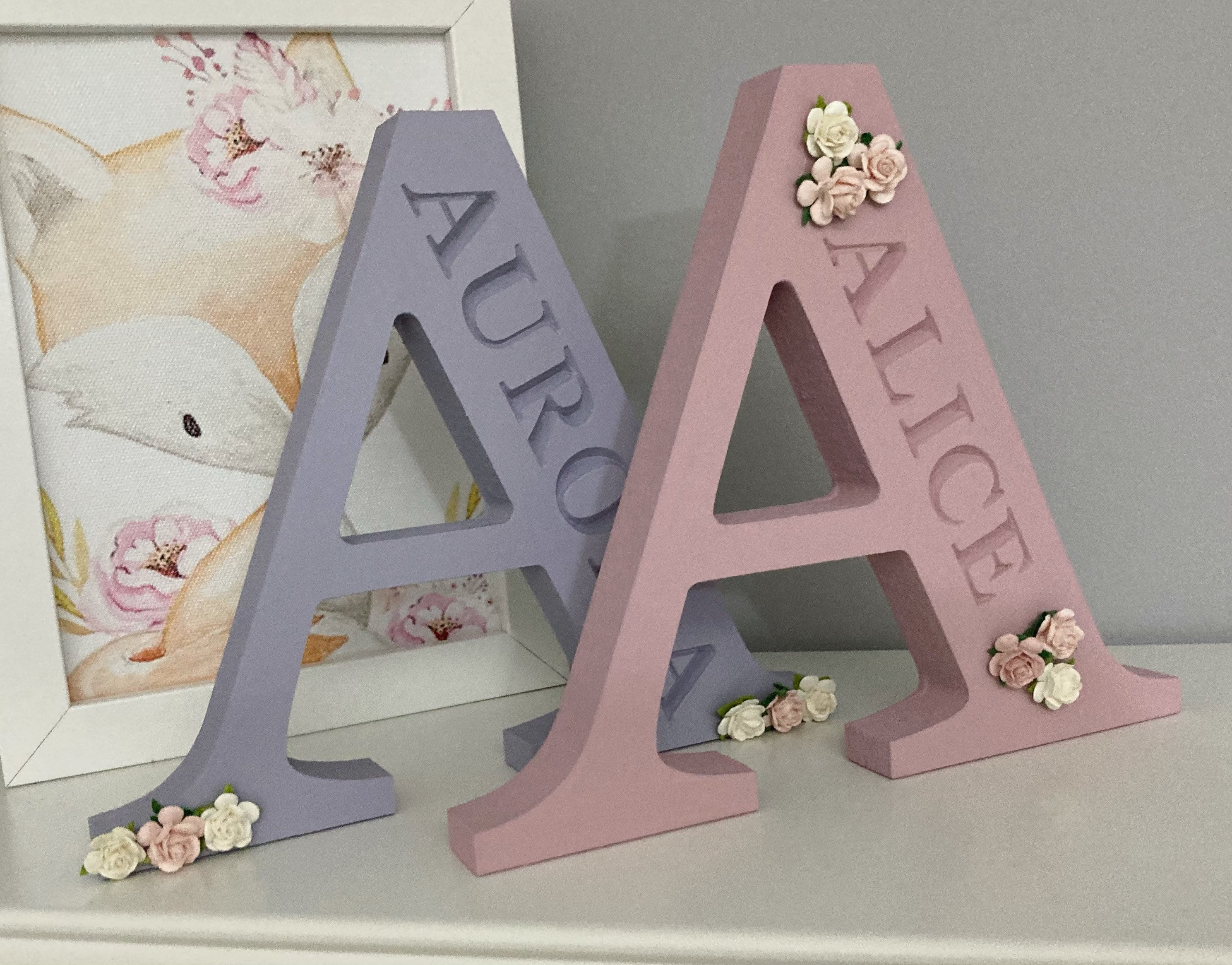 Freestanding Letters Nursery Decornew Baby Gift - Etsy UK