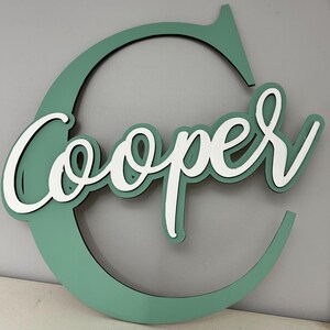 Personalised Door Signs Wooden Names , Wall Initial, Door Sign, Wooden ...