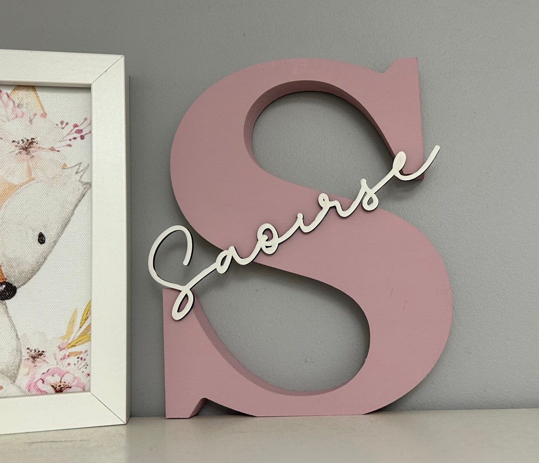 Saoirse Freestanding Letter , Personalised Door Sign , Bedroom Decor ...