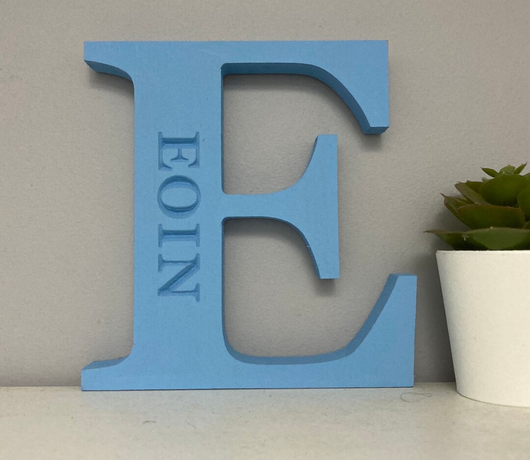 Eoin 15cm Letter With the Name Bedroom Decor Nursery - Etsy