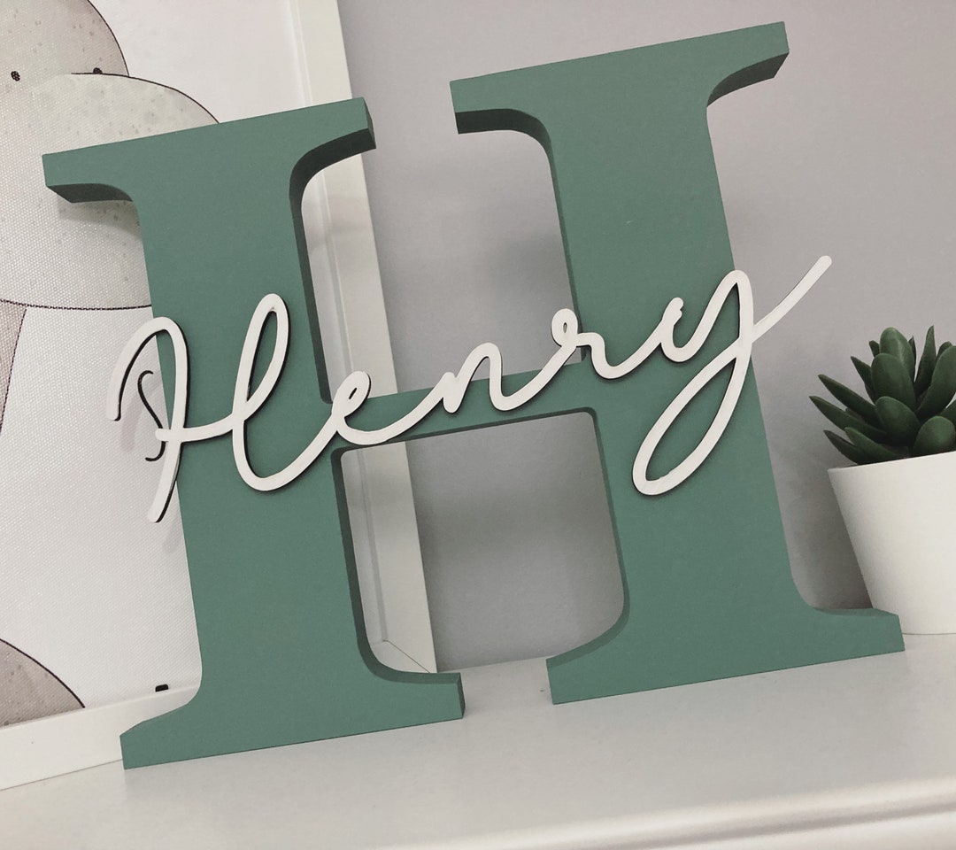 Nursery Letters Wooden Letters Nursery Decor New Baby - Etsy