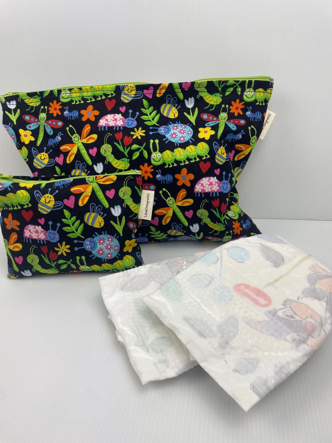 Handmade Insect Book Pouch: Caterpillar, Dragonfly, Bee, Ant ...