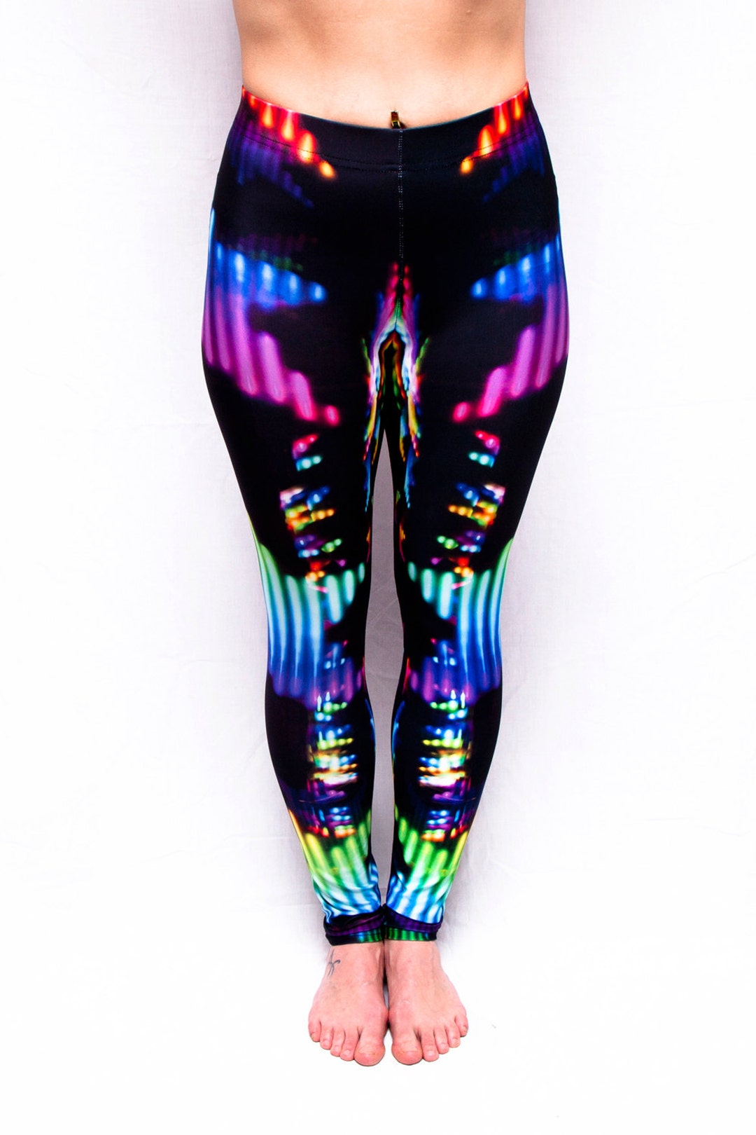 Supernova Mood Hoops Leggings (blacklight Reactive!) - Etsy