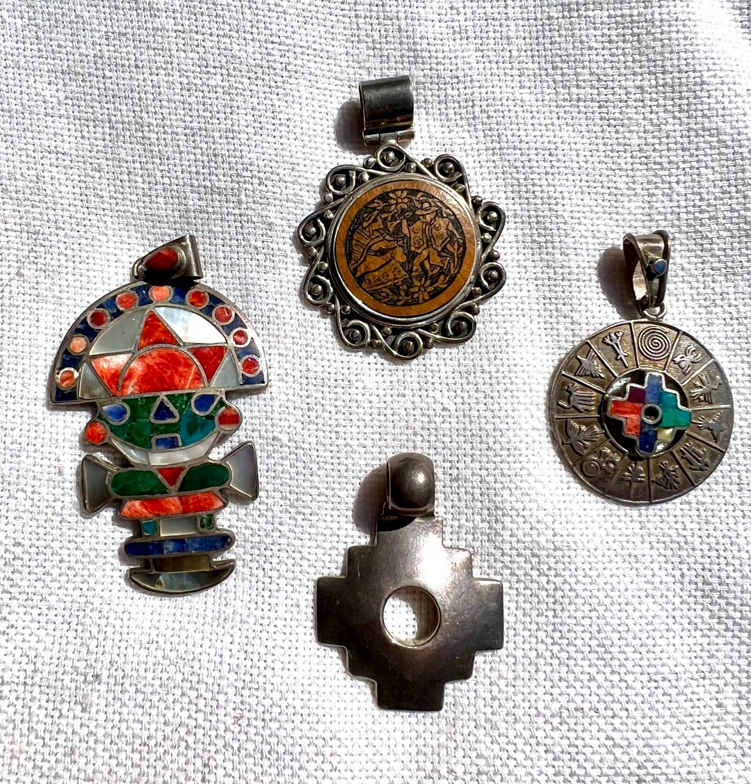 Peruvian Silver Pendants (inca Tumi Andes Nazca) - Etsy