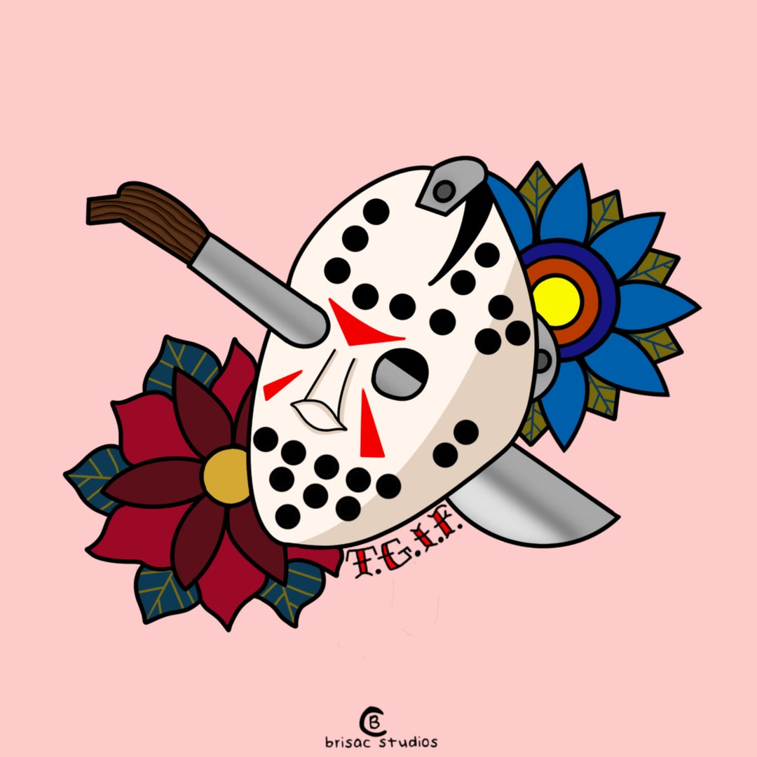 Jason Mask Art Print - Etsy