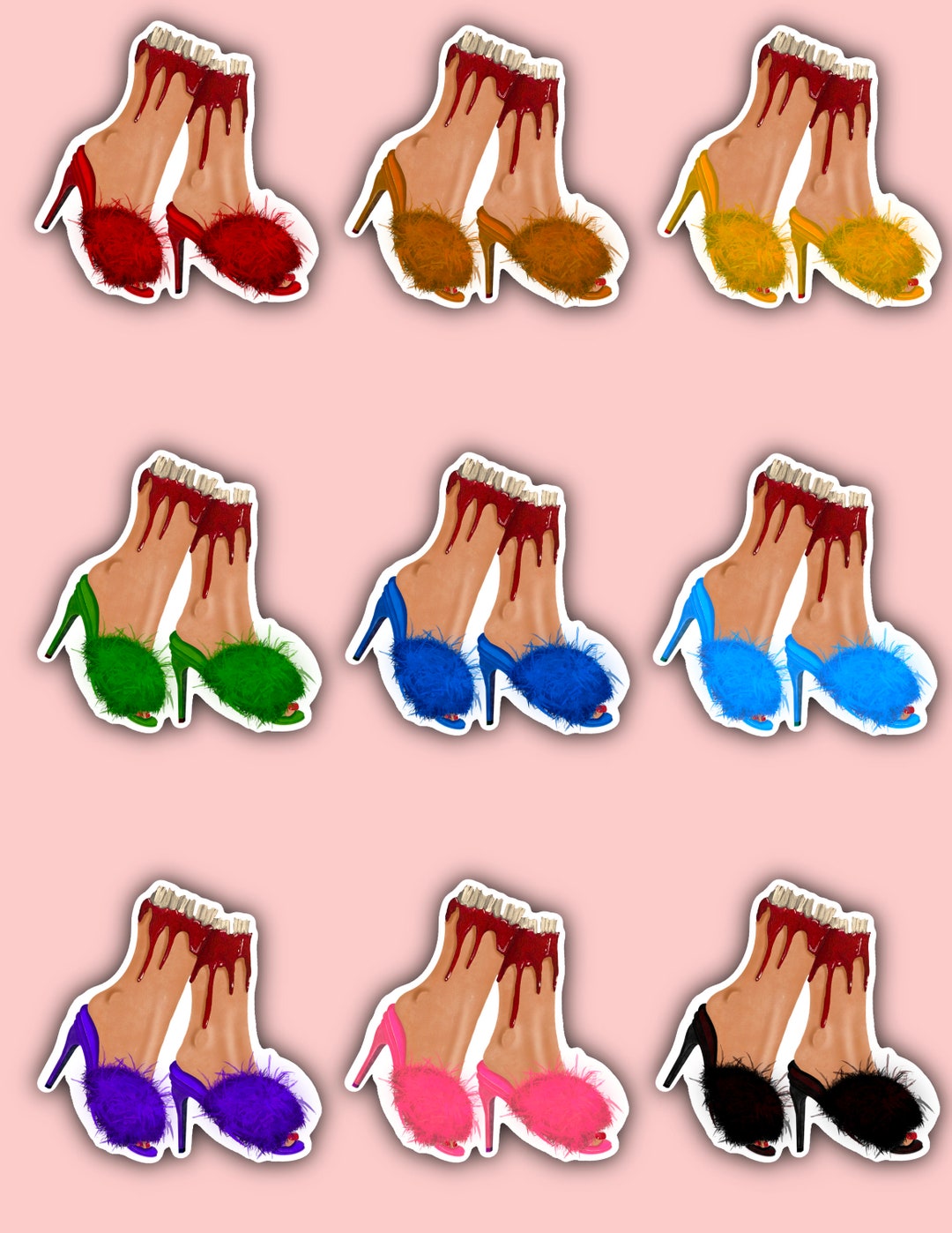 Bloody Shoes Sticker / Horror / Halloween - Etsy