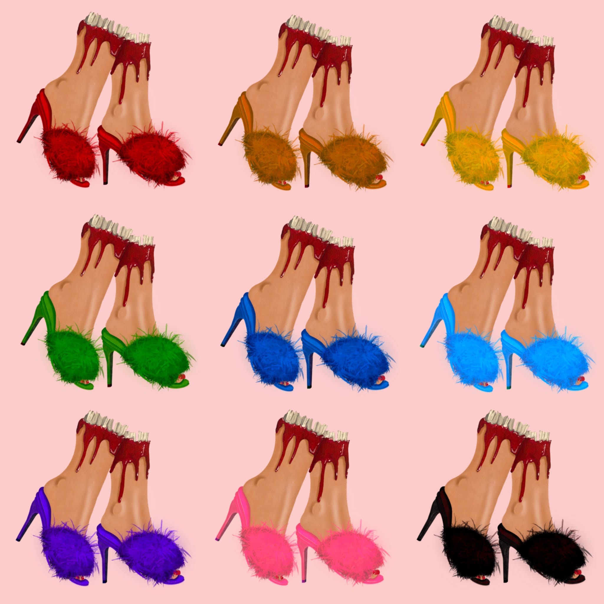 Horror Feet Art Print - Etsy