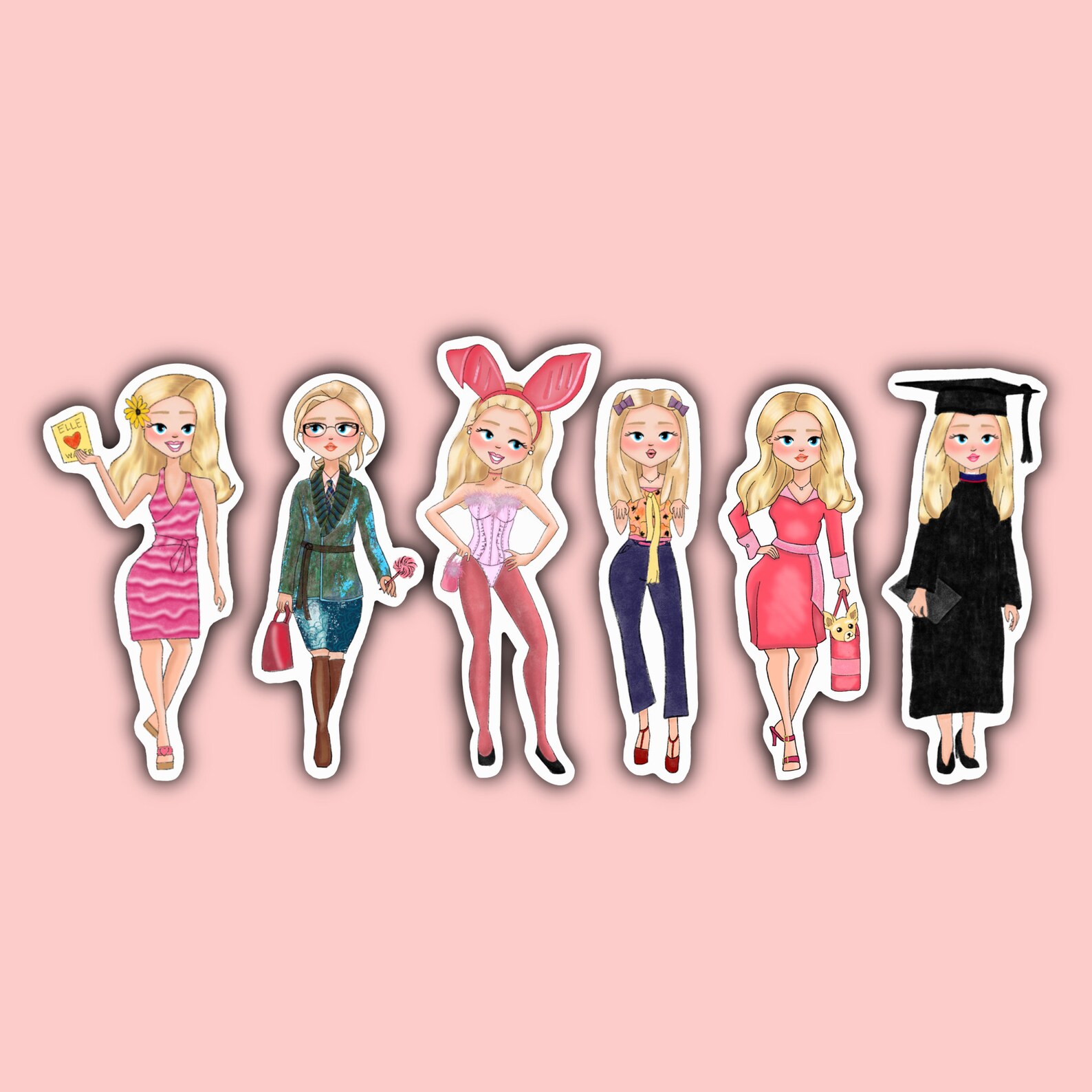 Legally Blonde Sticker Pack - Etsy