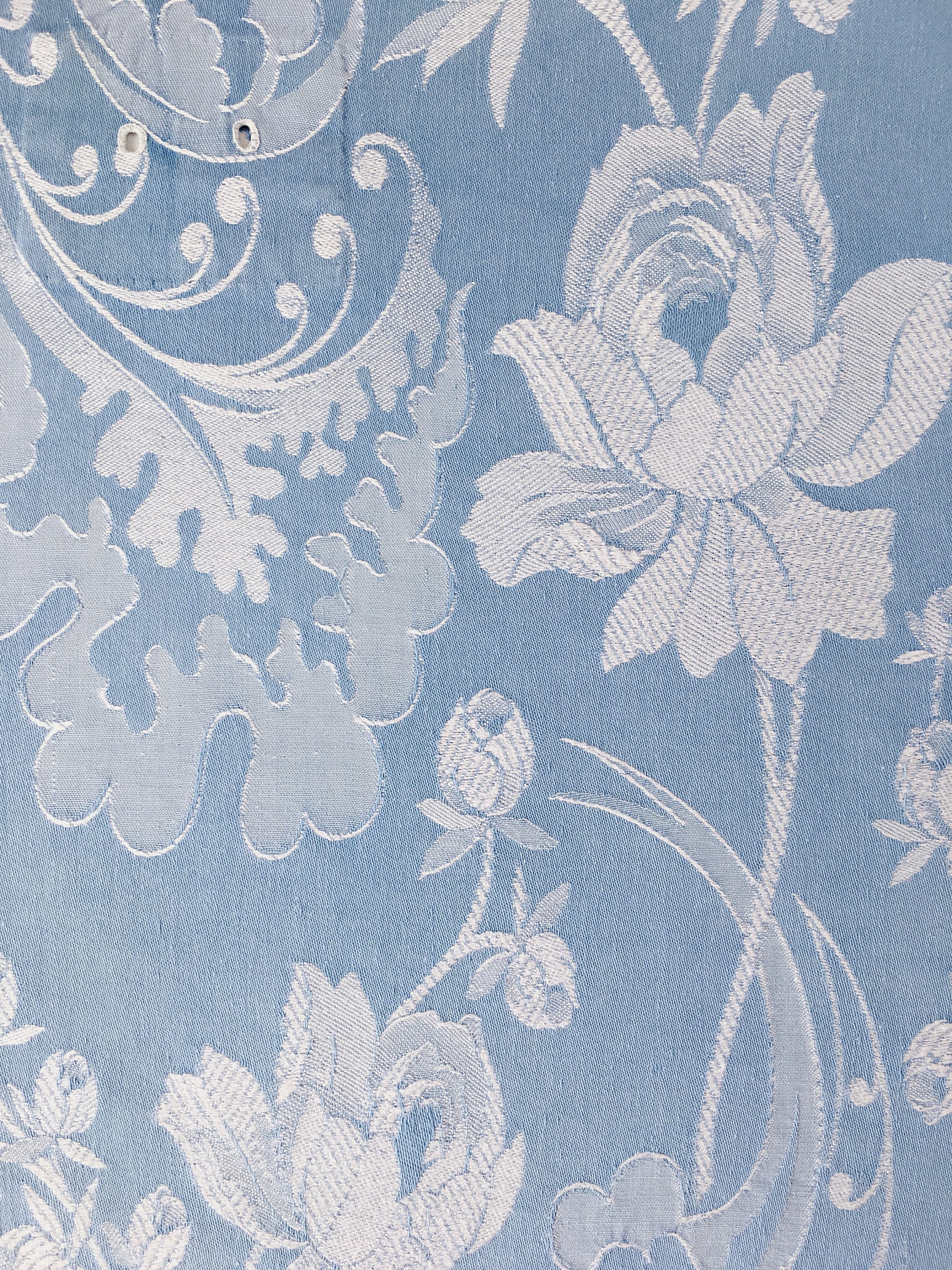 WAITLIST - Lovely Antique Blue Ticking Fabric 1950s Sateen Perfect for ...