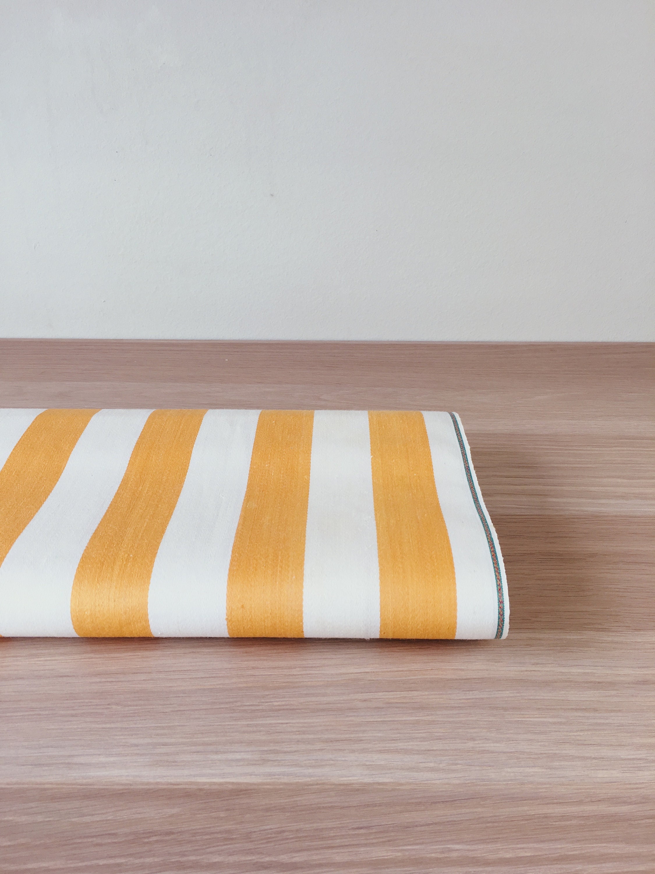 Choose! Antique Yellow Ticking Fabric Stripes Mid 1900s Cotton Yardage ...