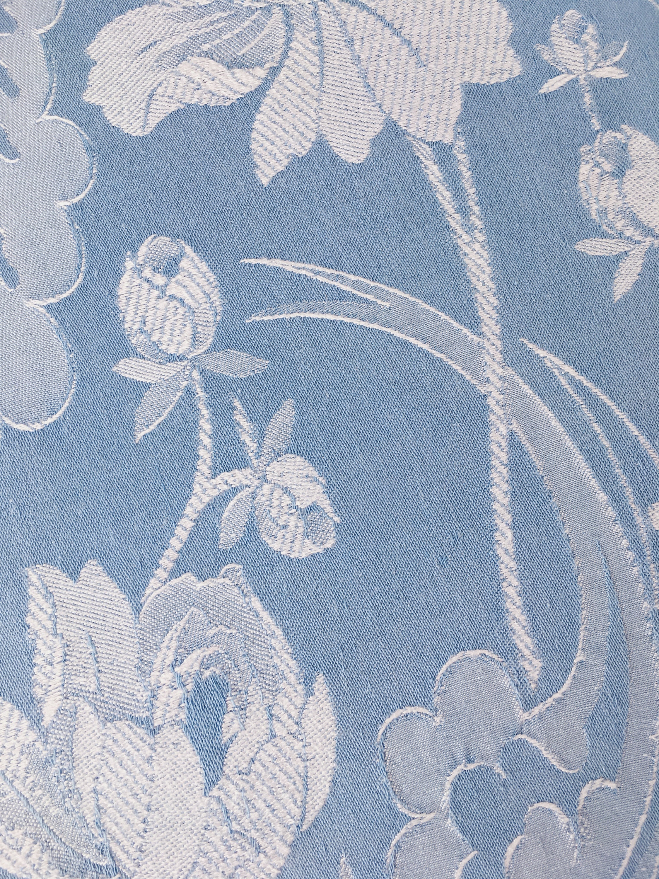 WAITLIST - Lovely Antique Blue Ticking Fabric 1950s Sateen Perfect for ...