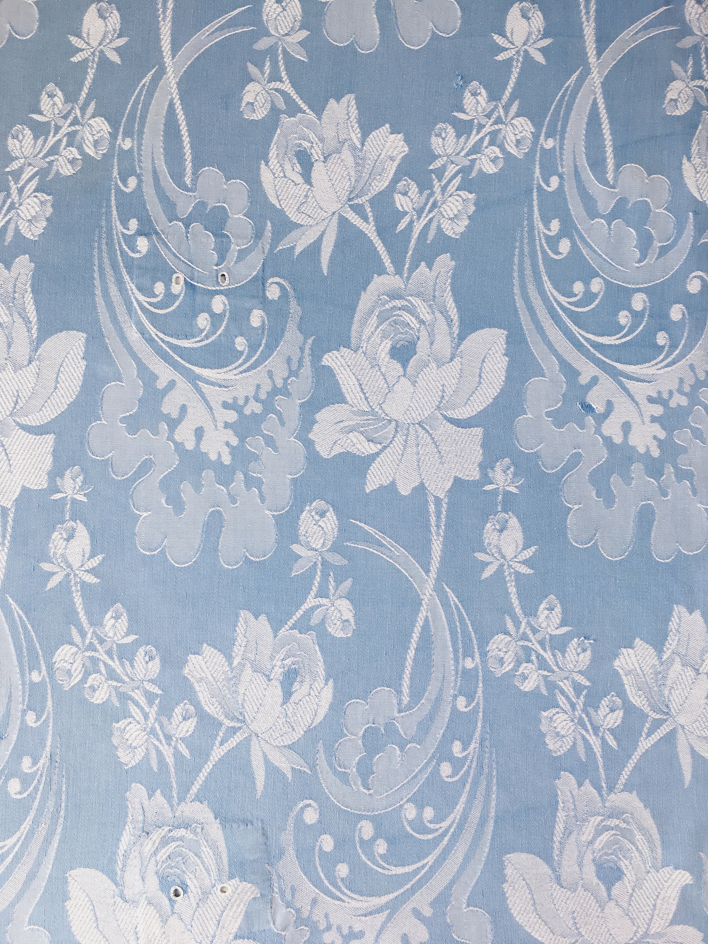 WAITLIST - Lovely Antique Blue Ticking Fabric 1950s Sateen Perfect for ...
